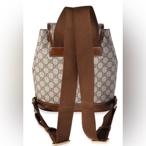 Gucci | Bags | Gucci Brown Gg Supreme Interlocking G Backpack | Poshmark